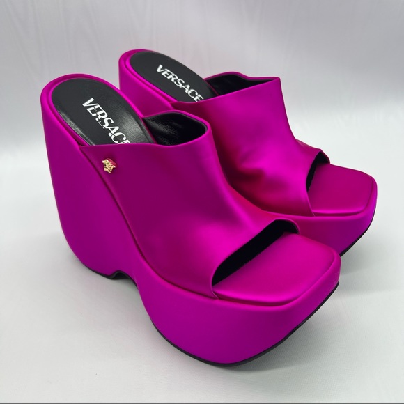 Versace | Shoes | Versaceversace Triplatform Medusa Plaque Slipon ...